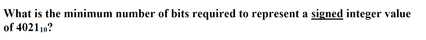 Solved What is the minimum number of bits required to | Chegg.com