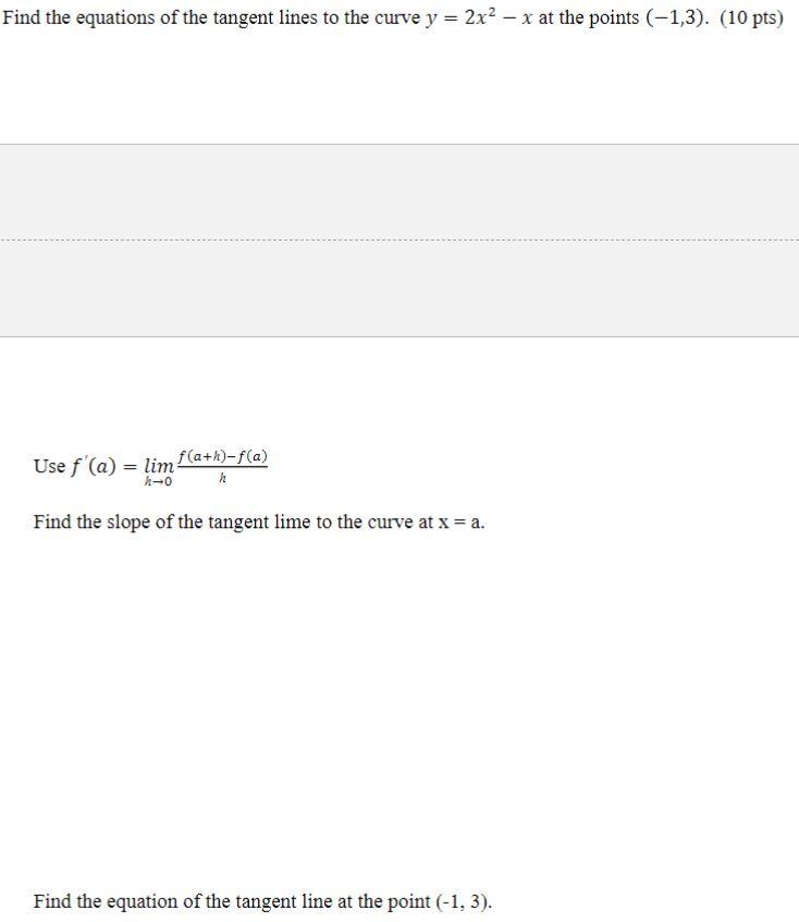 Solved Find the equations of the tangent lines to the curve | Chegg.com