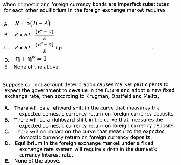 When domestic and foreign currency bonds are | Chegg.com