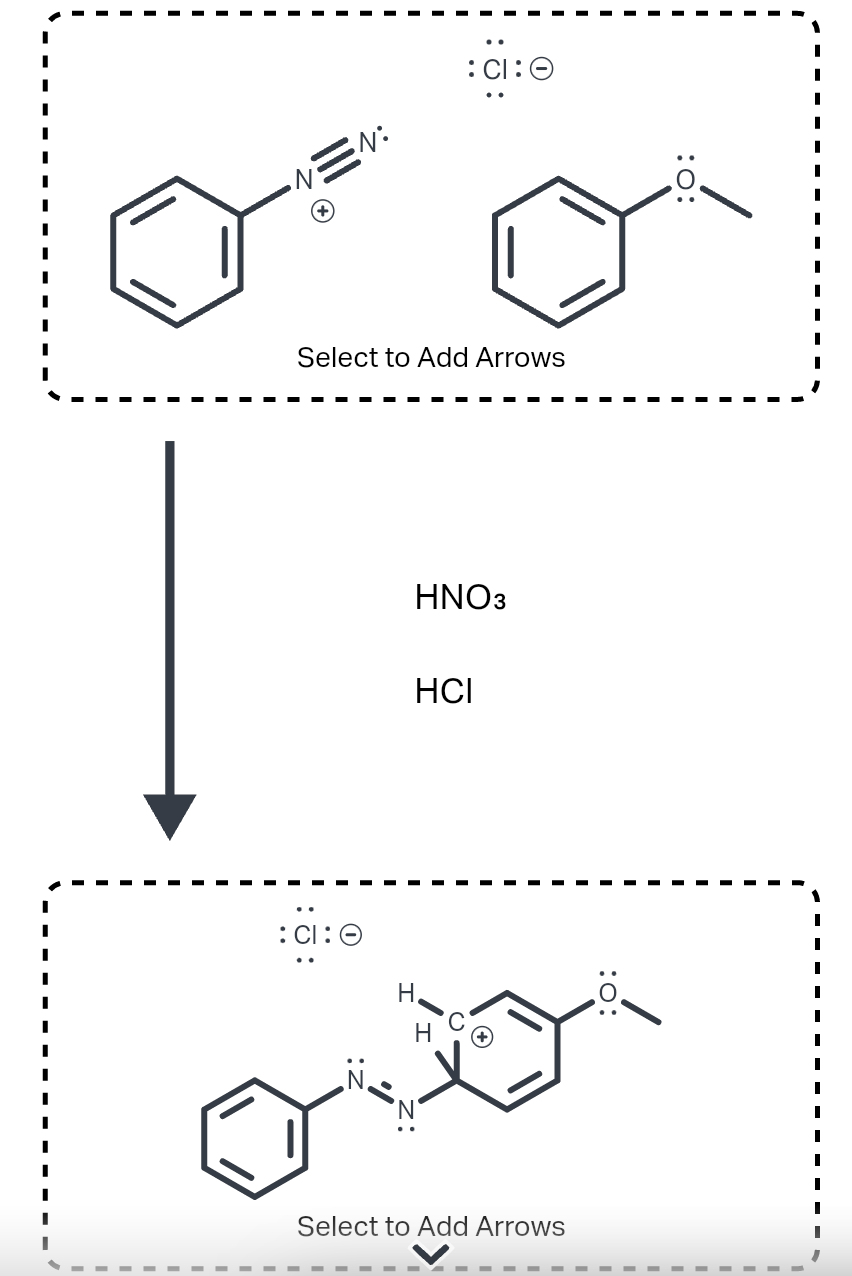Solved Select to Add Arrows HNO3 HCl :Cl: ⊙ Select to Add | Chegg.com