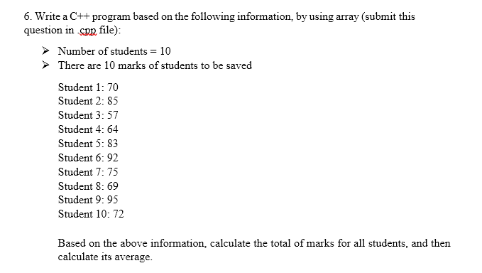 Solved 6 Write A C Program Based On The Following 