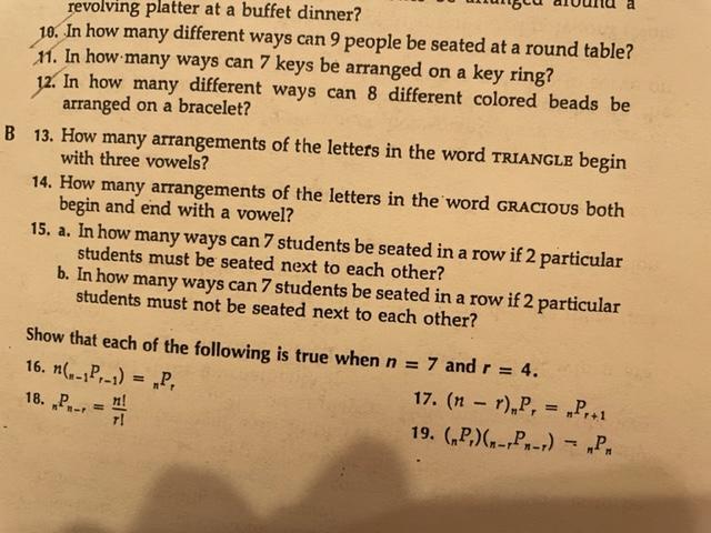 Solved How do I apply the permutation or counting principle | Chegg.com