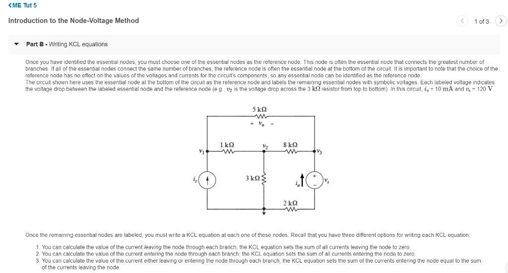 Solved Learning Goal To use the node-voltage method to solve | Chegg.com