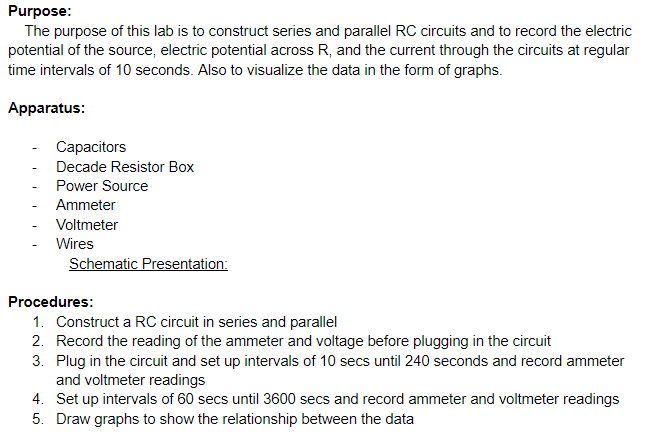 Solved Capacitors in Series and Parallel Apparatus: | Chegg.com