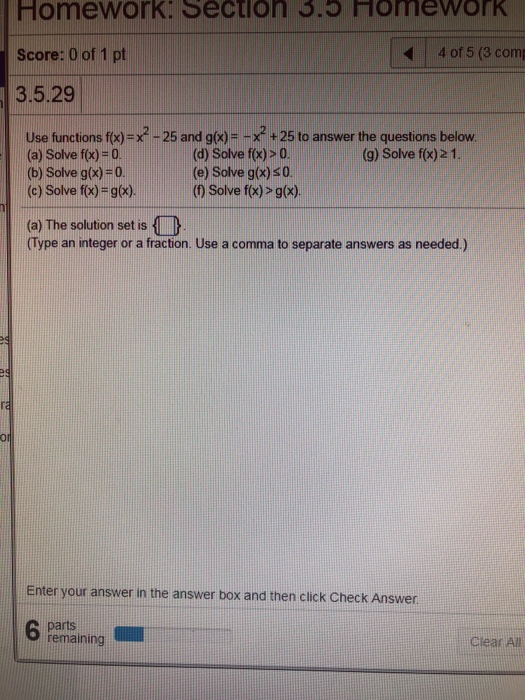 Solved Homework: Section 3.5 Homework Score: 0 of 1pt 3.5.29 | Chegg.com Solved Homework: Section 3.5 Homework Score: 0 of 1pt 3.5.29 | Chegg.com