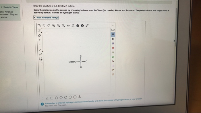 Solved Draw the structure of 3,3-dimethyl-1-butene. l | Chegg.com