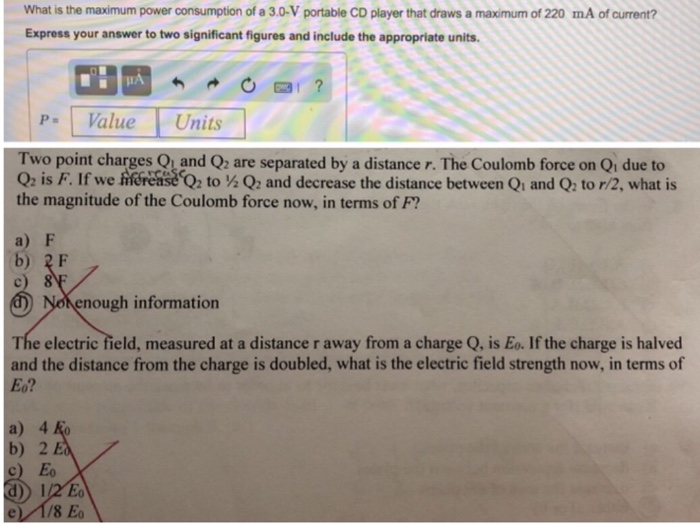 Solved What is the maximum power consumption of a 3.0-V | Chegg.com
