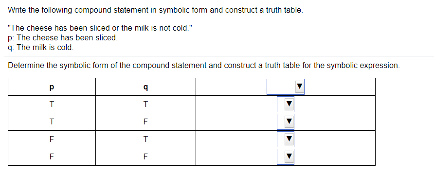 Solved Write the following compound statement in symbolic | Chegg.com