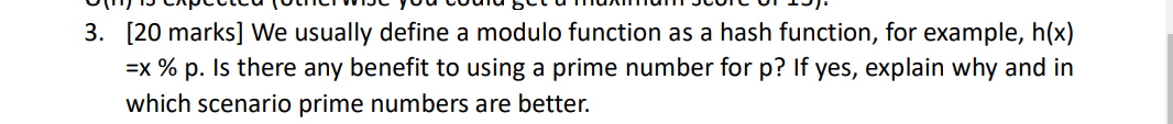 Solved 3. [20 marks] We usually define a modulo function as | Chegg.com