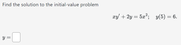 Solved Find the solution to the initial-value problem | Chegg.com