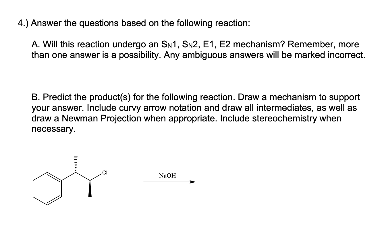 Solved 4.) Answer the questions based on the following | Chegg.com