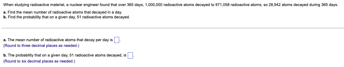 Solved When studying radioactive material, a nuclear | Chegg.com