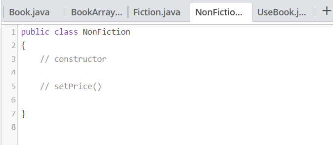 Solved Please Answer In Java Create An Abstract Class Named