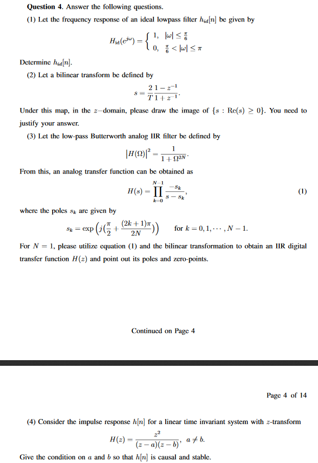 Solved SIGNALS AND SYSTEMS QUESTION WILL LEAVE THUMBS UP AND | Chegg.com
