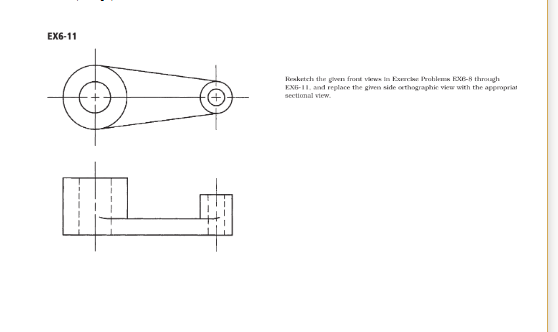 Solved EX6-11 Koskatch the given front virwx In ProblemEXE-R | Chegg.com