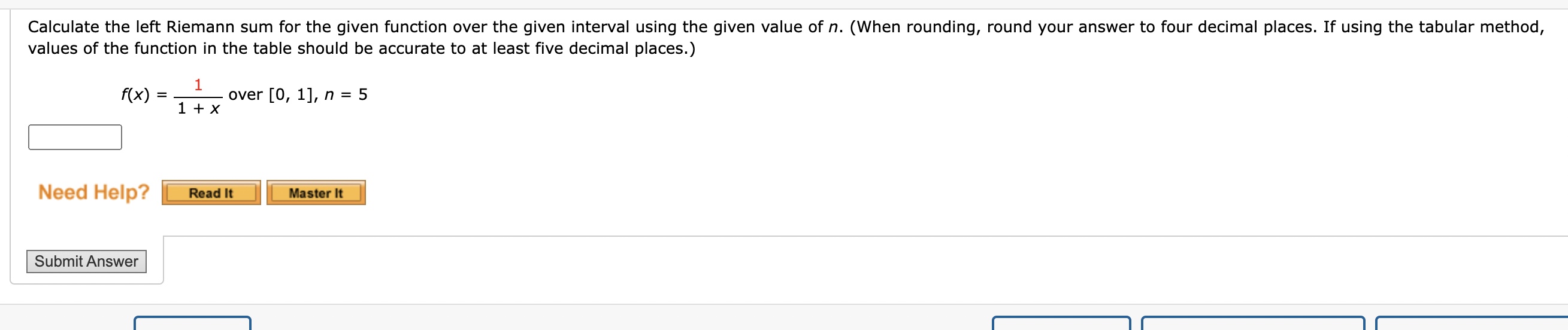 Solved Calculate the left Riemann sum for the given function | Chegg.com