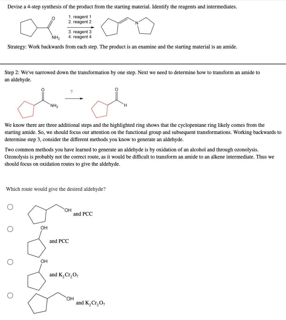 Solved Devise a 4-step synthesis of the product from the | Chegg.com