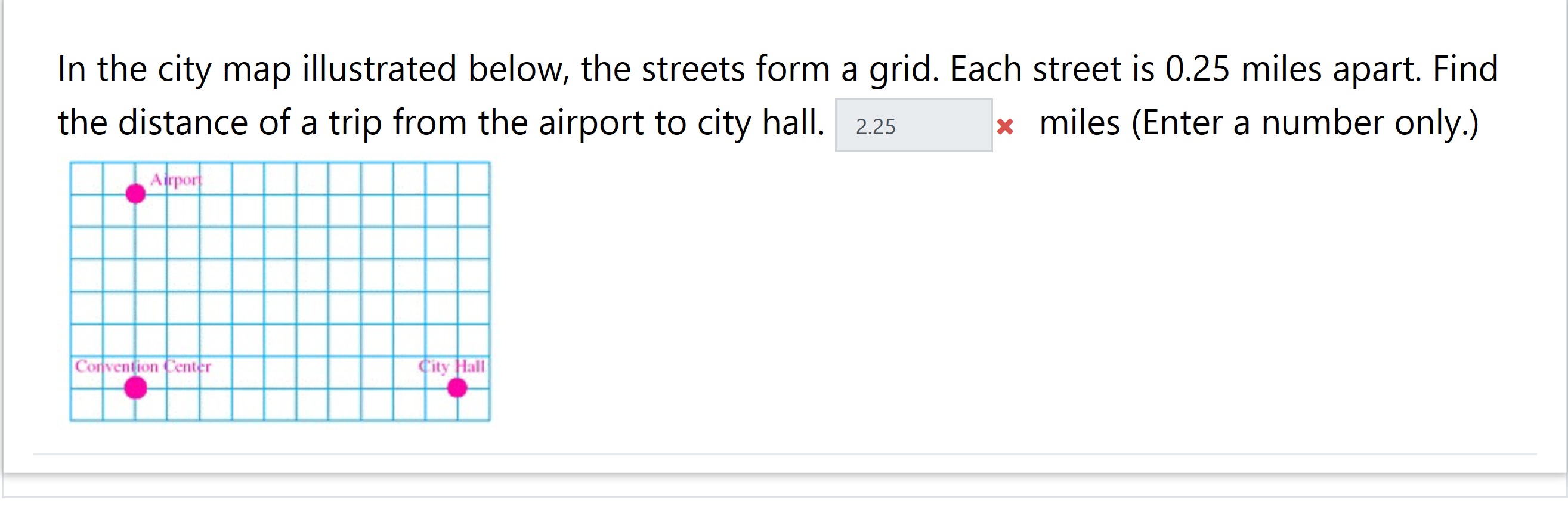 Solved In the city map illustrated below, the streets form a | Chegg.com