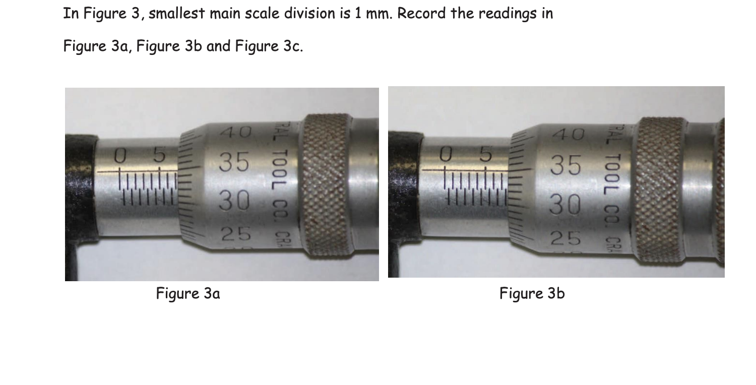 Solved In Figure 3, smallest main scale division is 1 mm. | Chegg.com