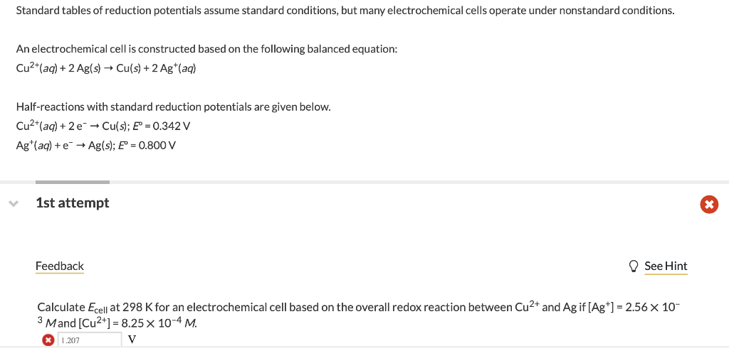 Solved Standard tables of reduction potentials assume | Chegg.com