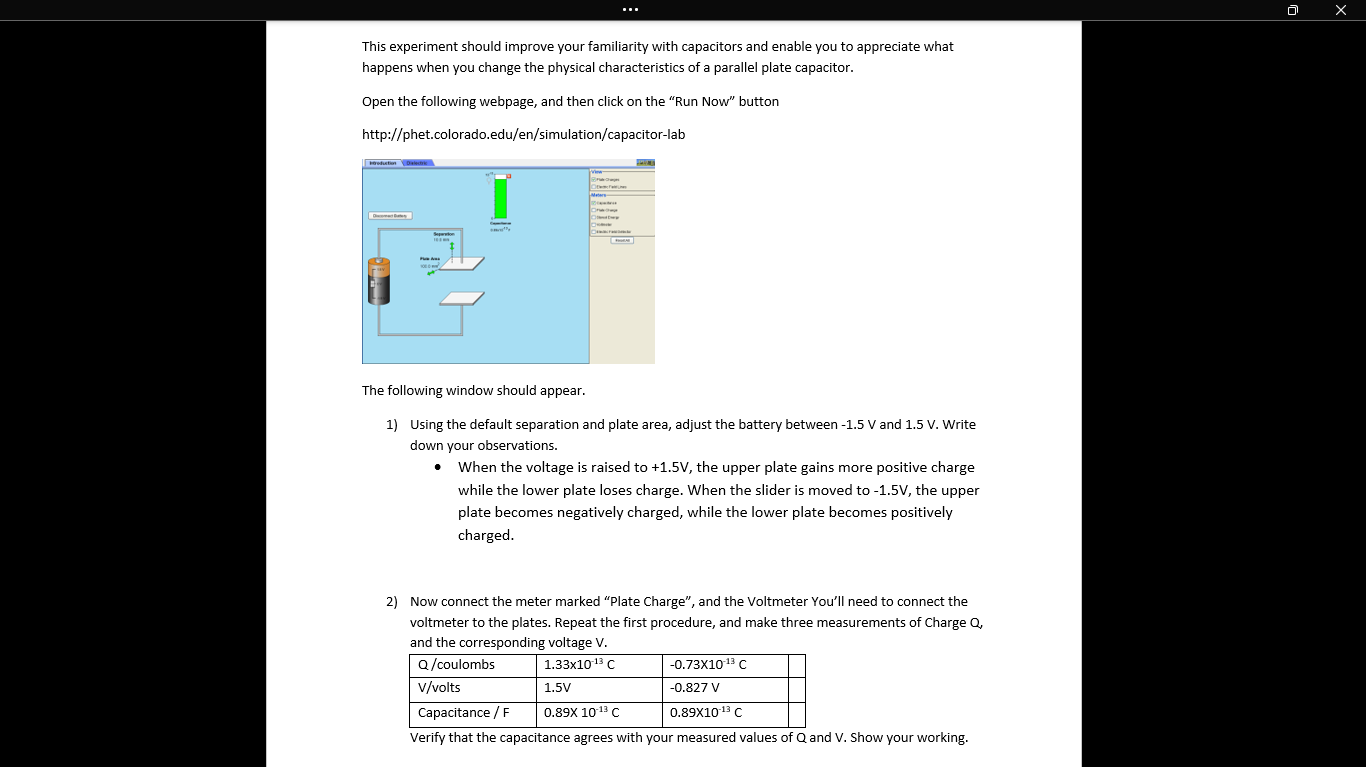 Solved This experiment should improve your familiarity with | Chegg.com