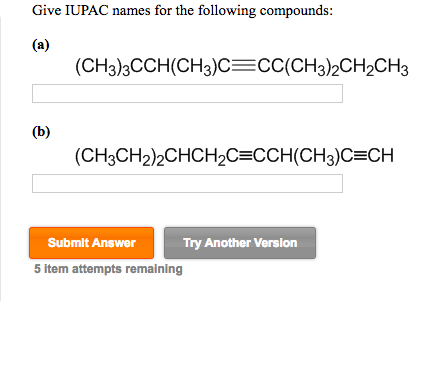 Solved Give IUPAC names for the following compounds: | Chegg.com
