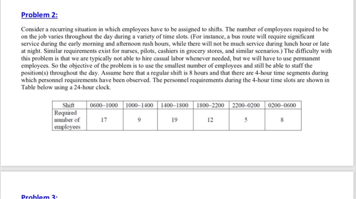 Solved Problem 2: Consider a recurring situation in which | Chegg.com