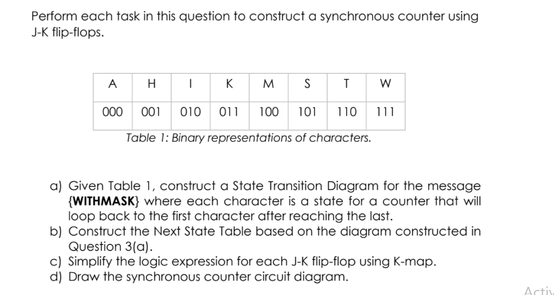 Solved Perform each task in this question to construct a | Chegg.com