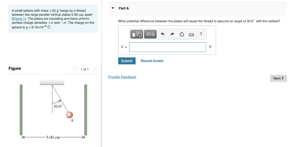 Solved A small sphere with mass 1.00 g hangs by a thread | Chegg.com