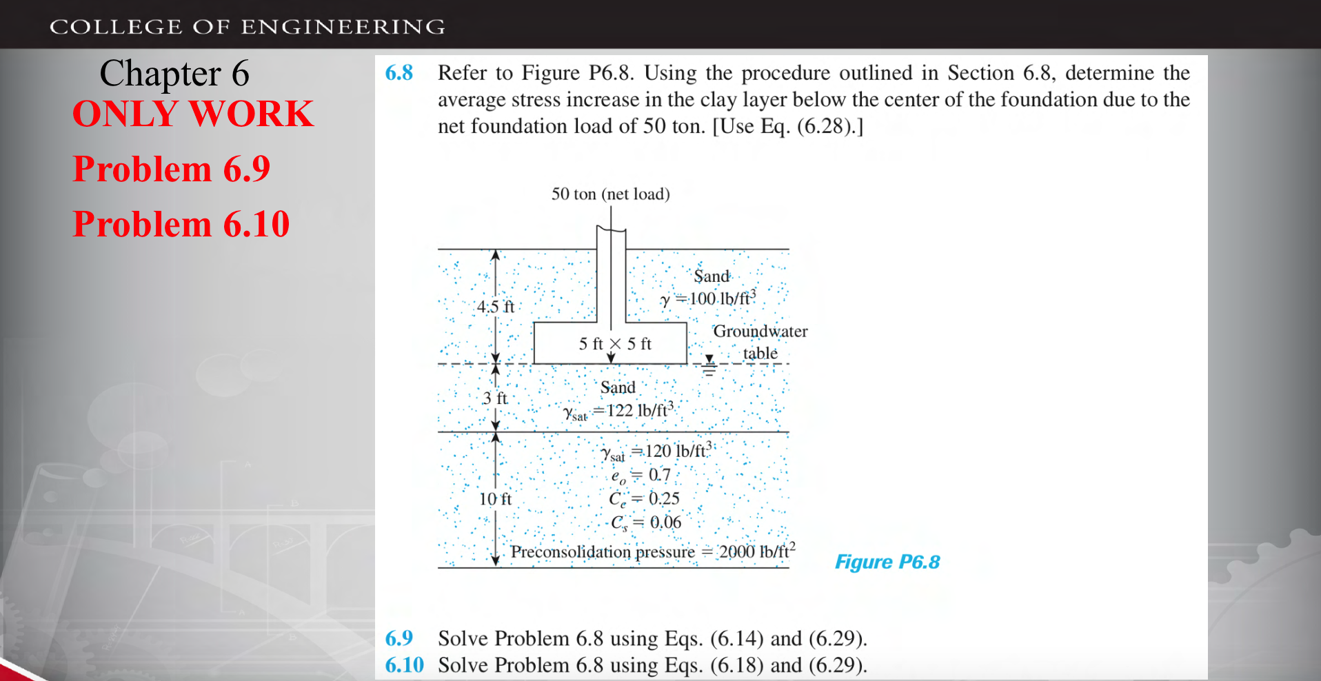 COLLEGE OF ENGINEERING Chapter 66.8 Refer to Figure | Chegg.com