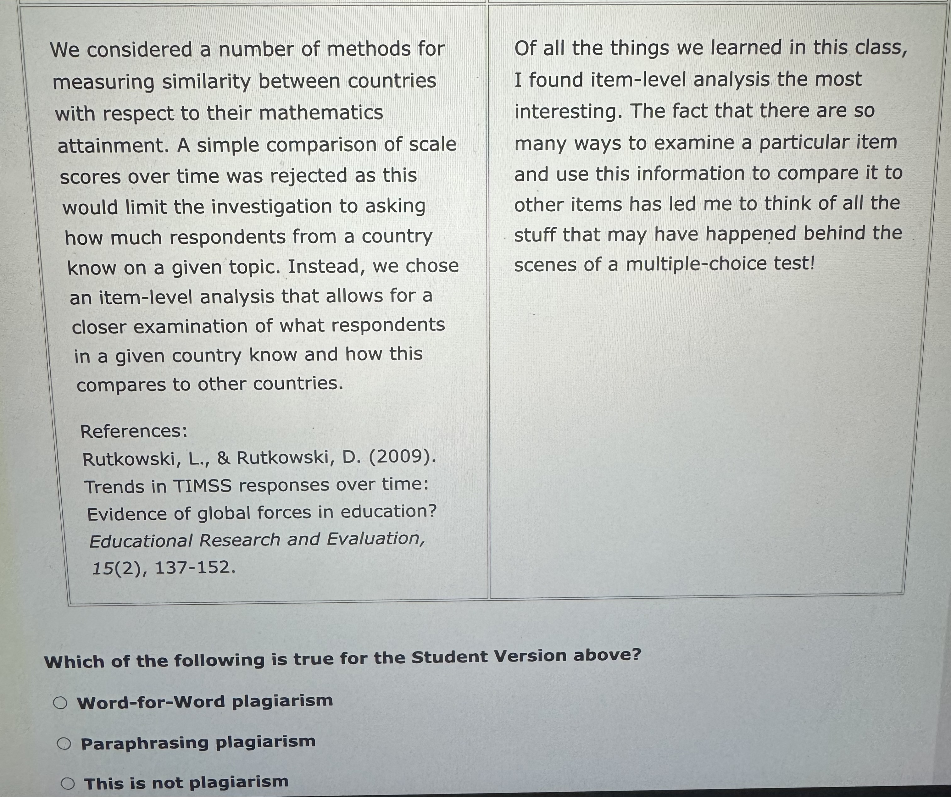 Solved We considered a number of methods for measuring | Chegg.com
