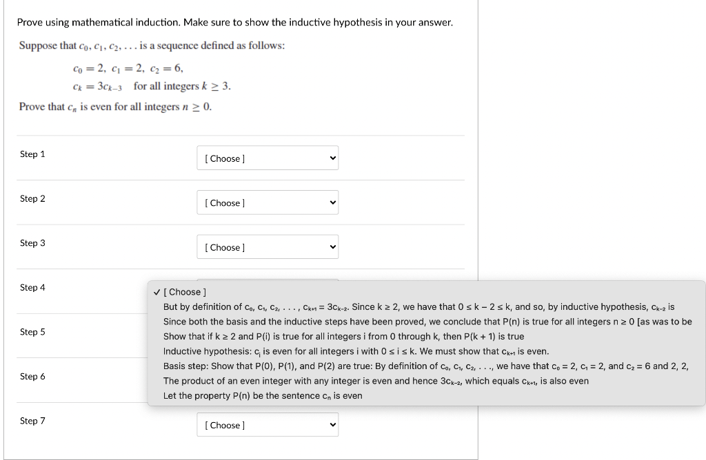 Solved Prove using mathematical induction. Make sure to show | Chegg.com
