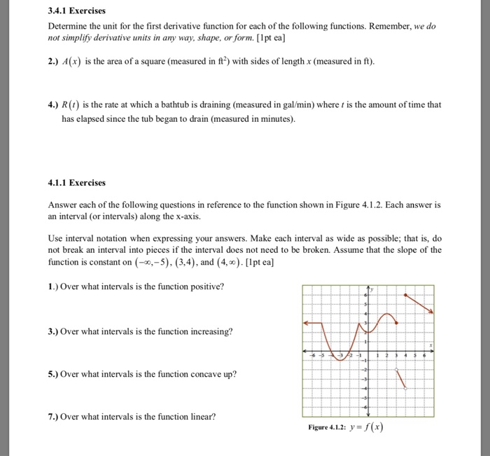 Solved 3.4.1 Exercises Determine the unit for the first | Chegg.com