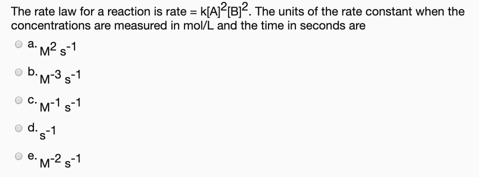 Solved The rate law for a reaction is rate = k[A]2[B]2. The | Chegg.com