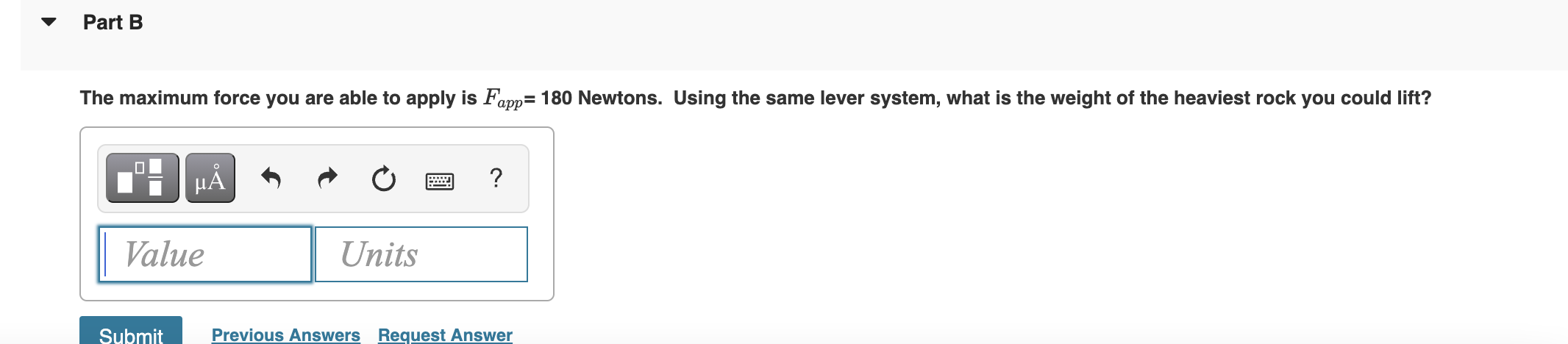 Solved You would like to use a lever to lift a rock. To do | Chegg.com