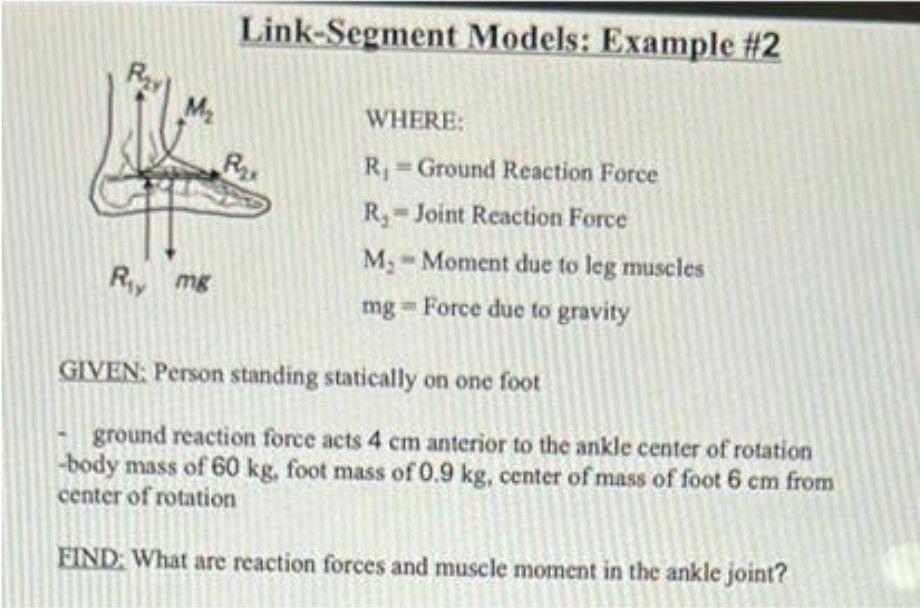 Solved Link-Segment Models: Example #2 M WHERE: R; = Ground | Chegg.com