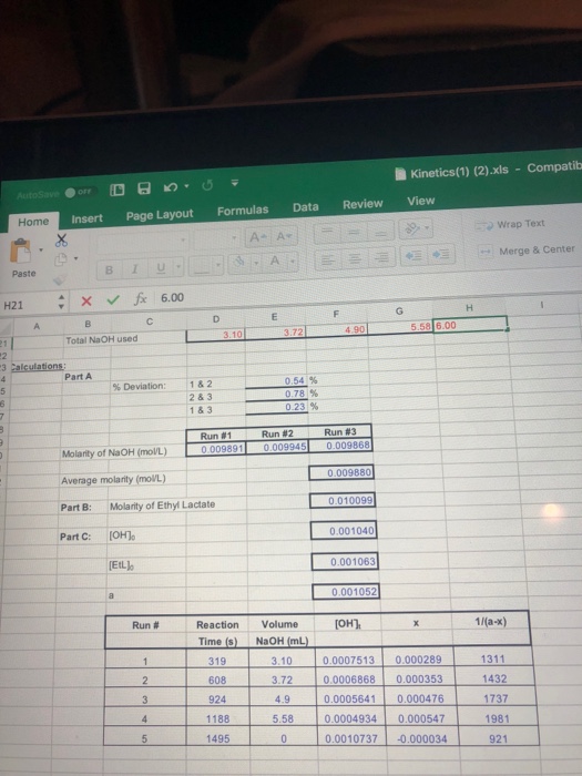 Home Insert Page Layout Formulas Data Review View | Chegg.com