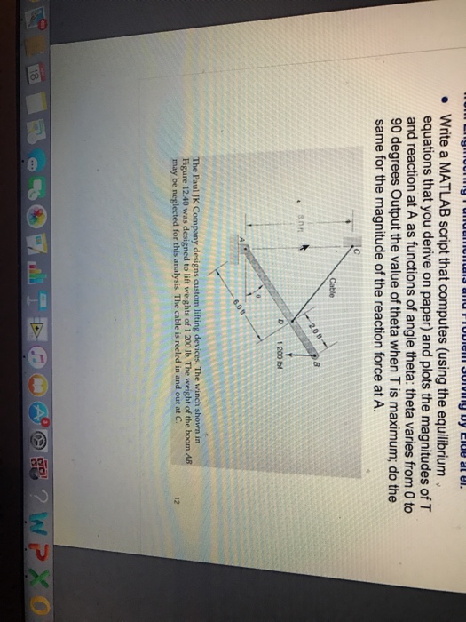 Solved Write A Matlab Script That Computes Using The