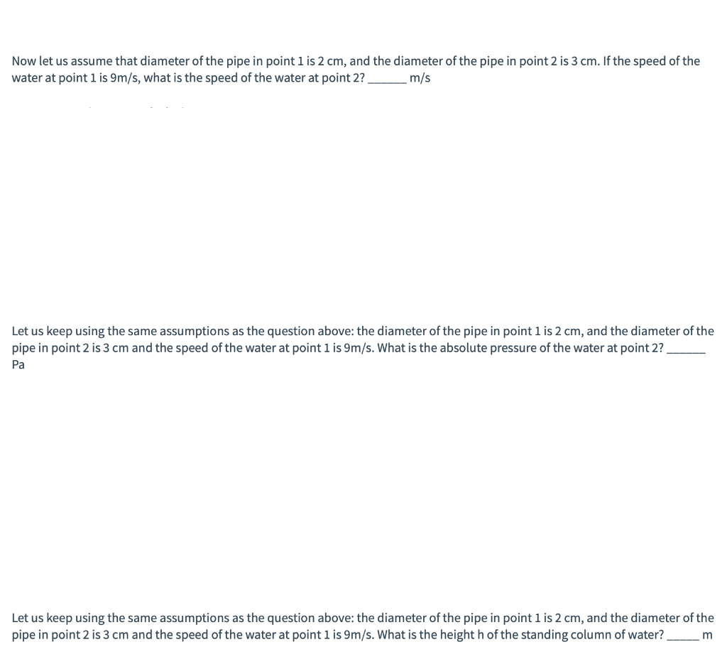 Solved Water flows through the pipe system as shown in the | Chegg.com