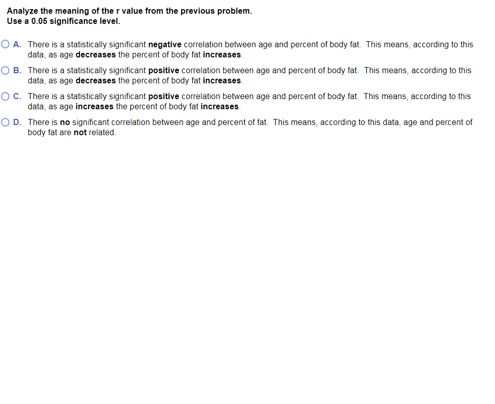 Solved Analyze the meaning of the r value from the previous | Chegg.com