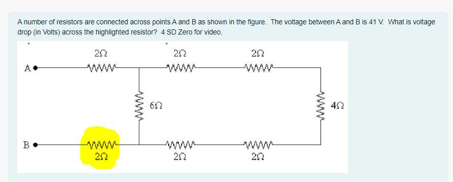 Solved A number of resistors are connected across points A | Chegg.com