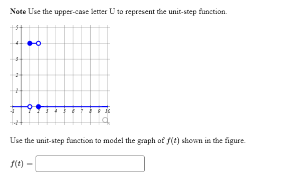 Solved Note Use the upper-case letter U to represent the | Chegg.com