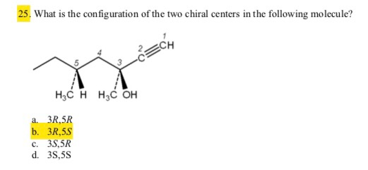 Solved What is the configuration of the two chiral centers | Chegg.com
