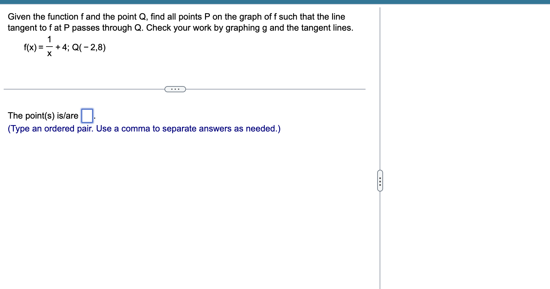 Solved Given the function f and the point Q, find all points | Chegg.com