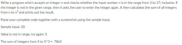 Solved Write a program which accepts an integer n and checks | Chegg.com