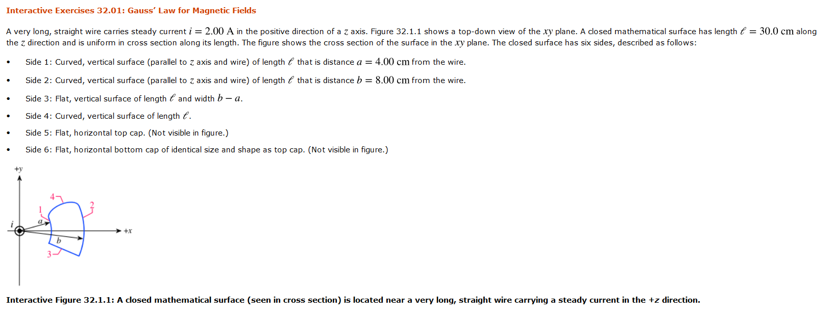 Solved Interactive Exercises 32.01: Gauss' Law for Magnetic | Chegg.com