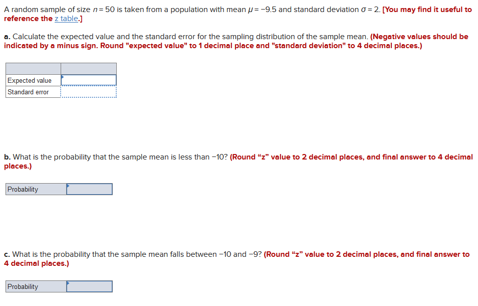 Solved A random sample of size n=50 is taken from a | Chegg.com
