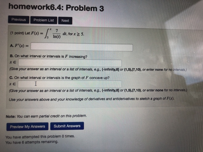Solved homework6.4: Problem 3 Previous Problem List Next (1 | Chegg.com