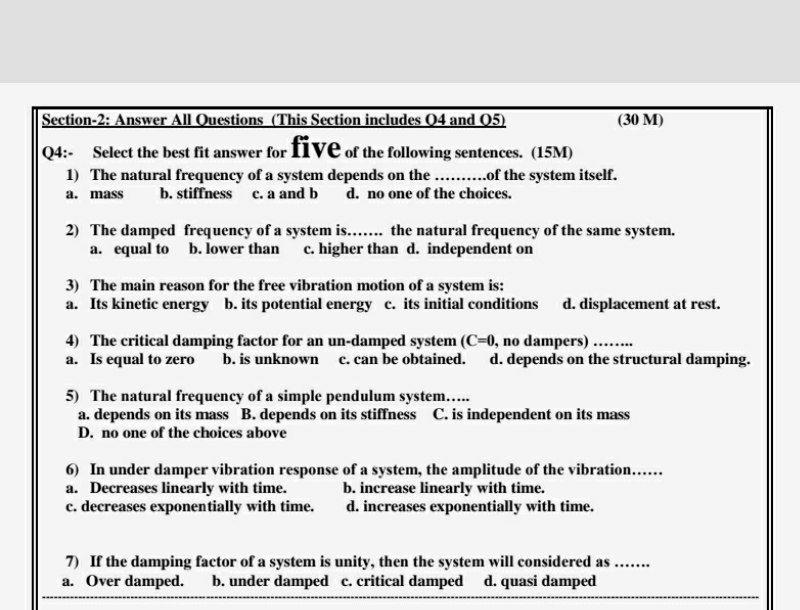 Solved Section 2 Answer All Questions This Section