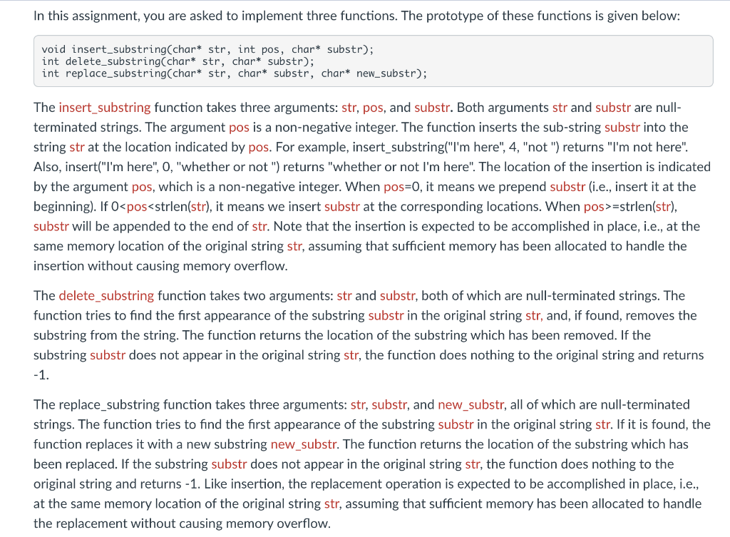 Solved In this assignment, you are asked to implement three | Chegg.com